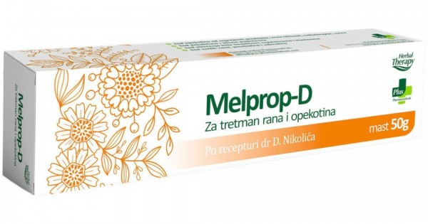 Melprop D, Mast za tretman rana i opekotina, opekotine, dekubitusi ...